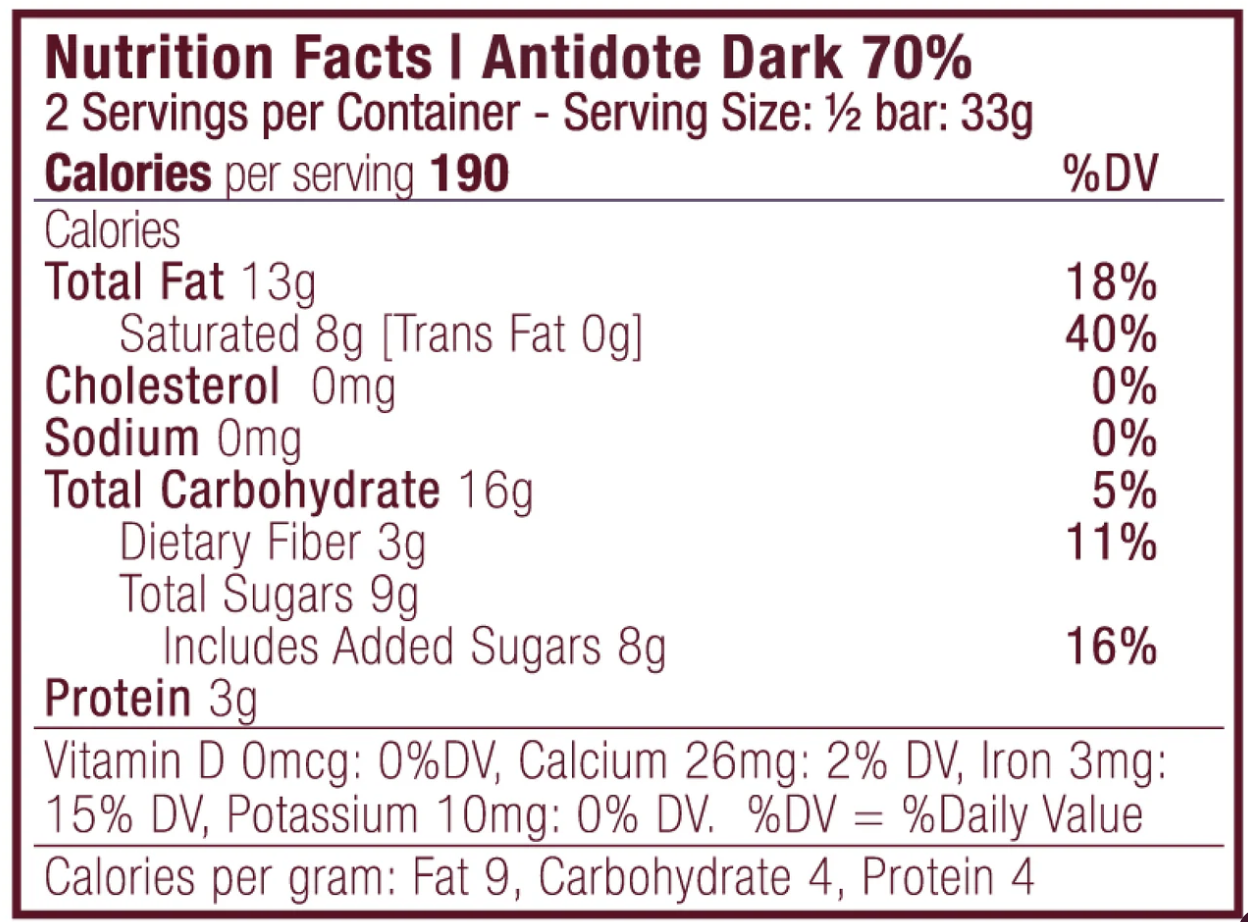 Three Stone Hearth. Antidote Chocolate-ORANGE & EARL GREY 70%